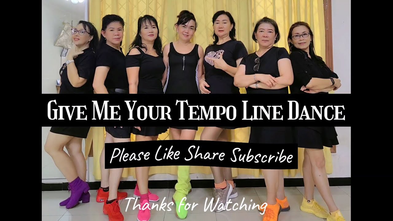 GIVE ME YOUR TEMPO LINE DANCE - Choreo: @nathangardinerlinedancecho6340 ...