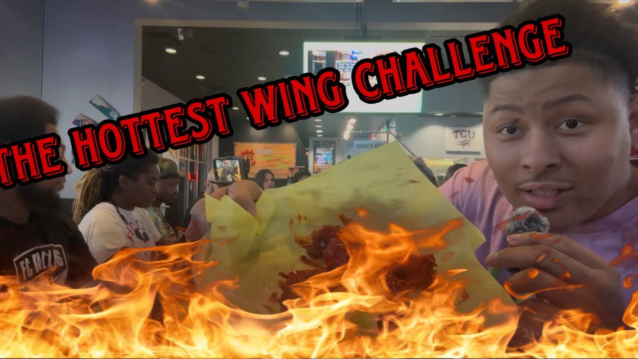 The hottest wing challenge with my mom - YouTube
