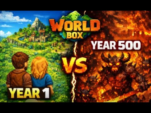 I left 2 humans on an island for 500 years until demons attacked - YouTube