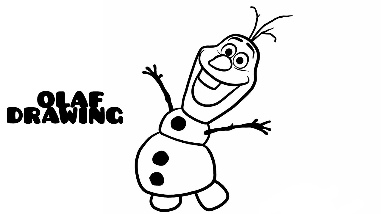 Olaf Drawing| Frozen olaf Drawing | Easy Drawing - YouTube