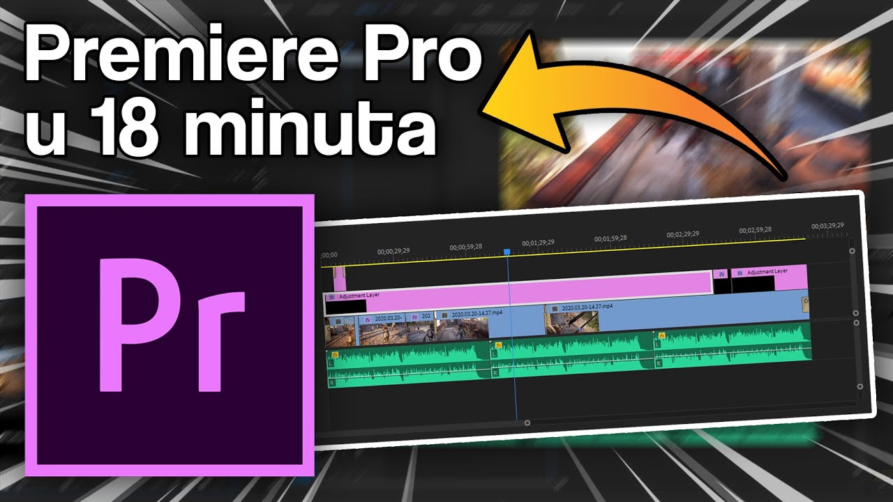 Adobe Premiere Pro 2020 - TUTORIJAL ZA EDITOVANJE (za početnike) - YouTube