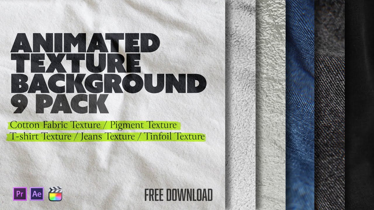 영상편집용 움직이는 텍스쳐 백그라운드 소스 템플릿 Animated Fabric, Cotton, Jeans Texture ...