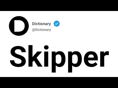 Skipper Meaning In English - YouTube