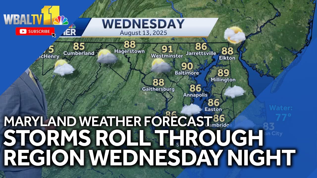 Maryland weather forecast: Storms, rain enter Baltimore region on Aug ...