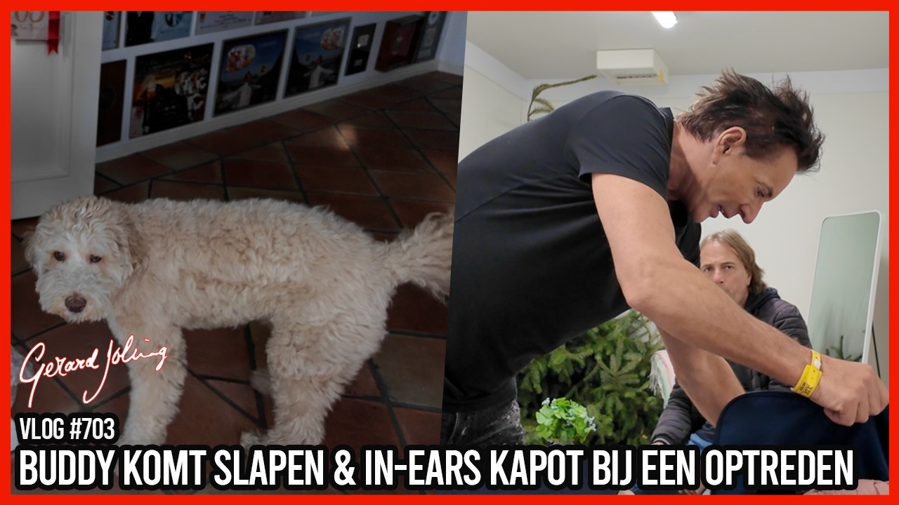 BUDDY KOMT SLAPEN & IN-EARS KAPOT BIJ EEN OPTREDEN - GERARD JOLING ...