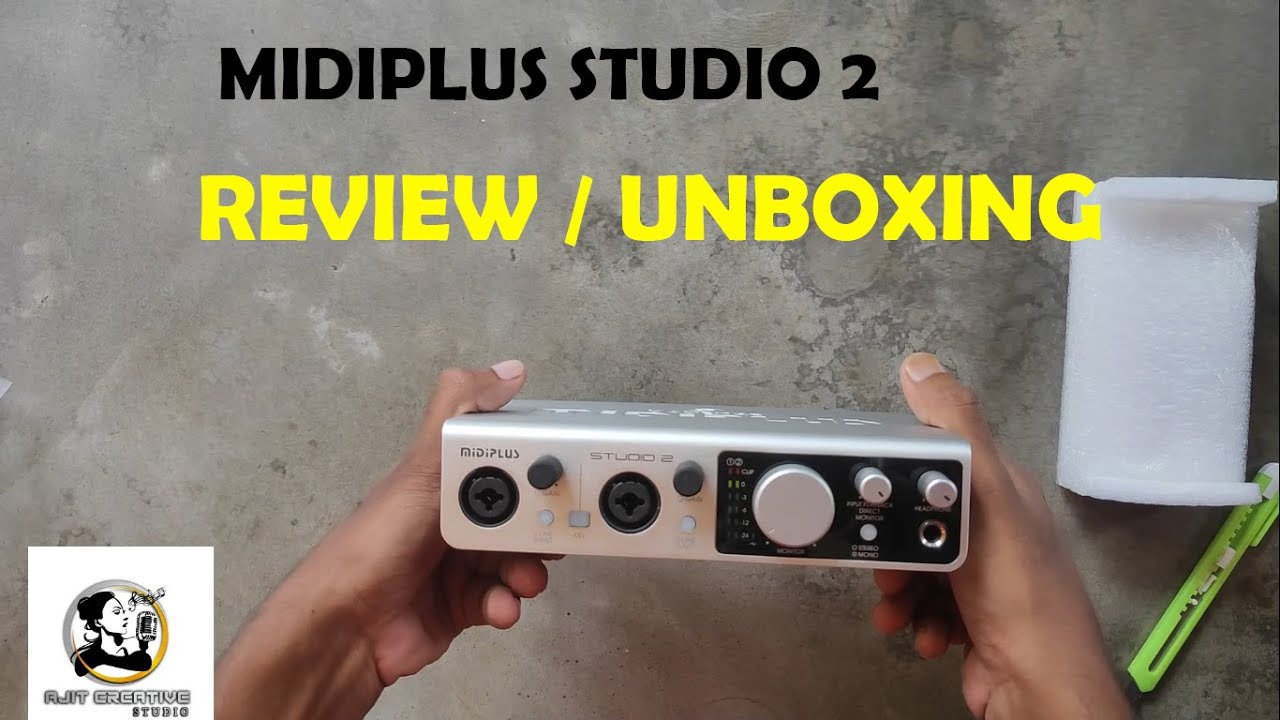 Kadence Midi Plus Studio 2 USB Audio Interface Review/Unboxing - YouTube