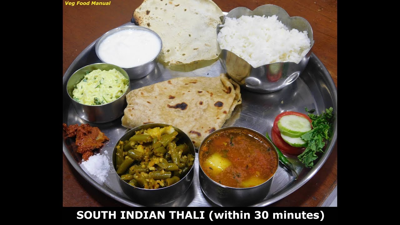 South Indian Thali within 30 minutes I I Quick meal plan for working ...