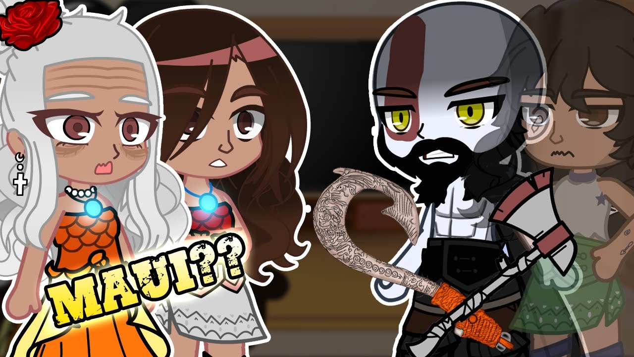 Past Moana React To Maui As Kratos Gow Ragnarök Gacha React Youtube 2877