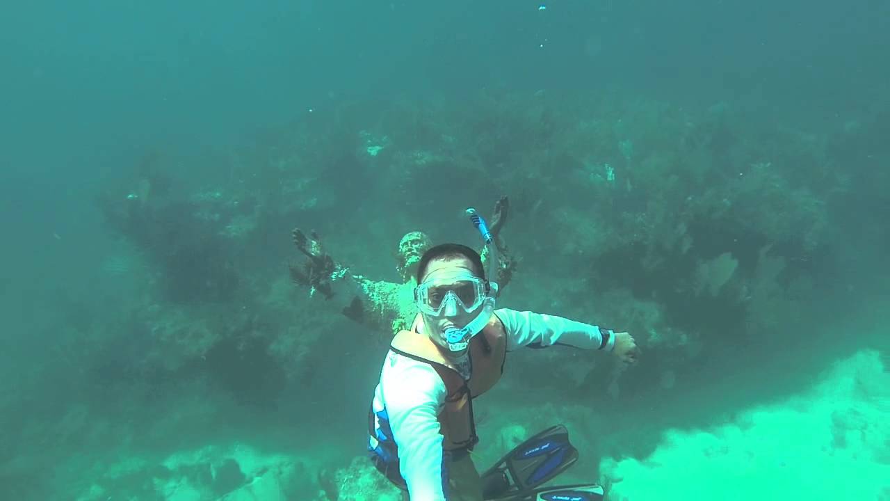 Free Dive - Jesus statue - Key Largo - YouTube