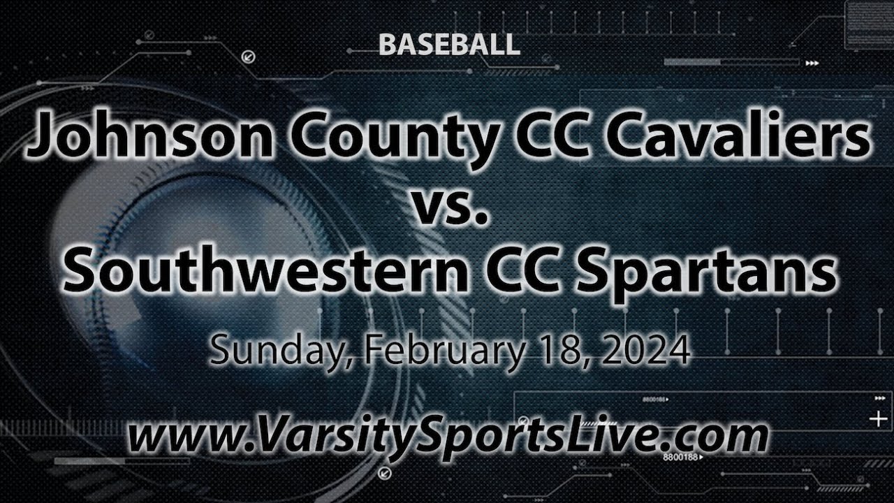 Johnson County CC Cavaliers vs. Southwestern CC (Baseball) 2/18/24 ...