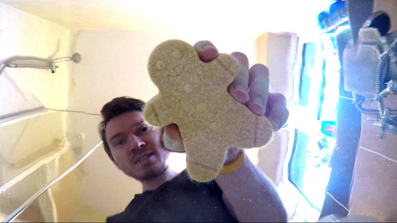Underwater GoPro of Gingerbread Man Bath Bomb - YouTube