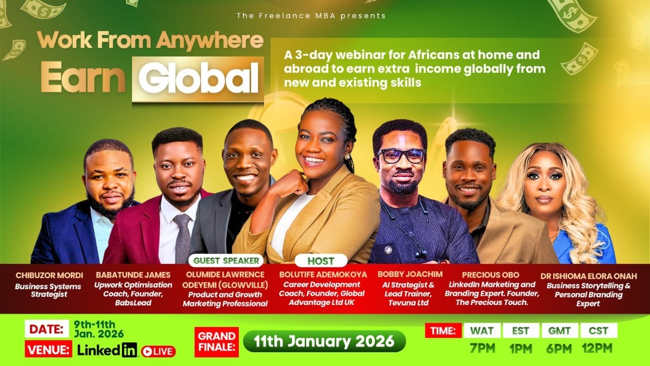 Work From Anywhere; Earn GLOBAL - YouTube