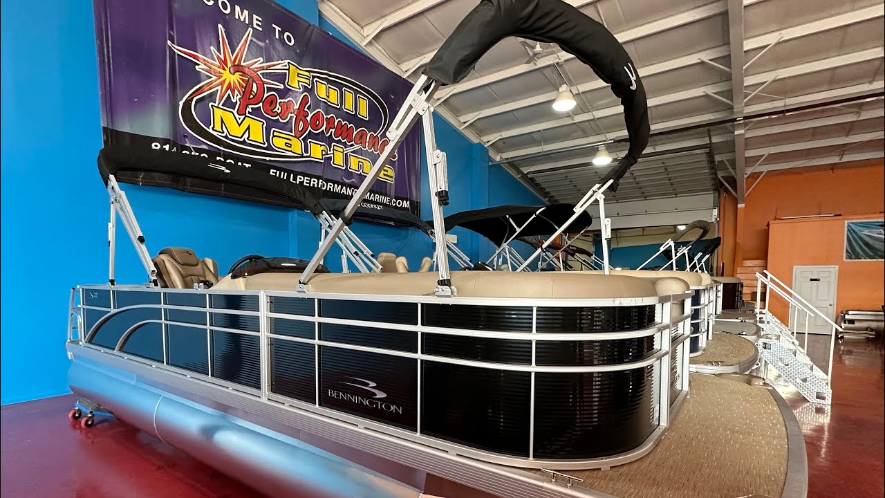 2023 Bennington 22SS (Stern Fish) Tri-Toon w/150HP - YouTube