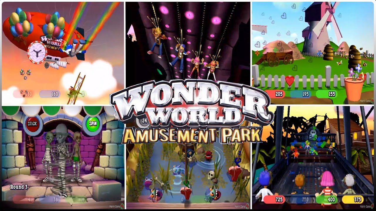 Wonder World Amusement Park - nintendo wii minigames - YouTube