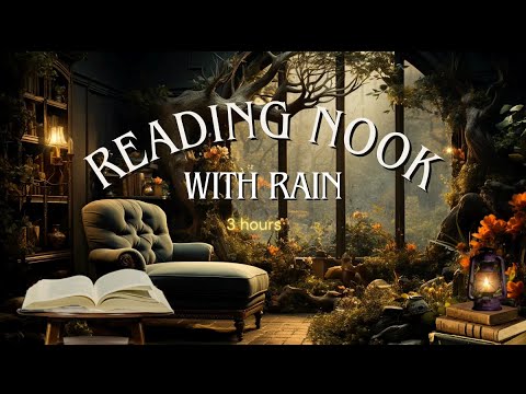 Cozy Reading Nook Ambience | Rainy Window with Book Sounds and Soft ...