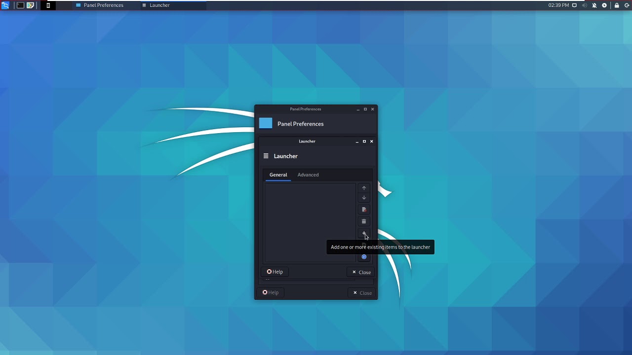 Como configurar y usar el menu de aplicacion de Kali. - YouTube