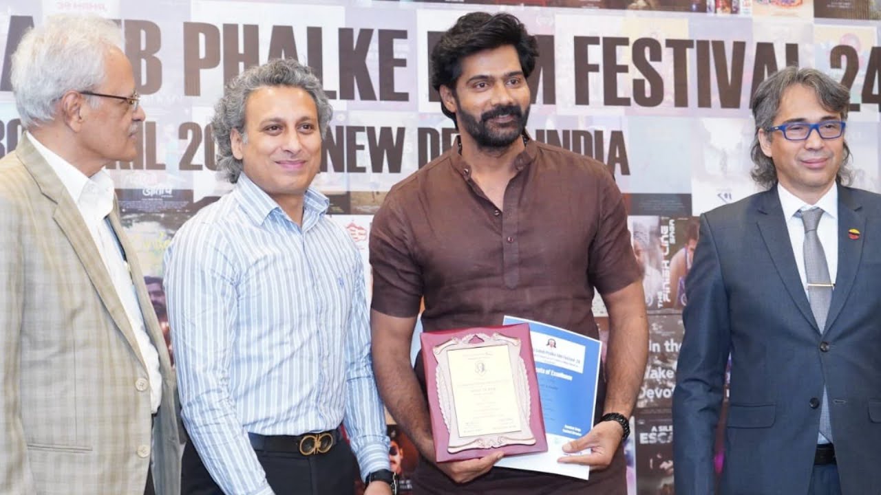 Hero Naveen Chandra Received 'Best Actor' Award at Dada Saheb Phalke ...
