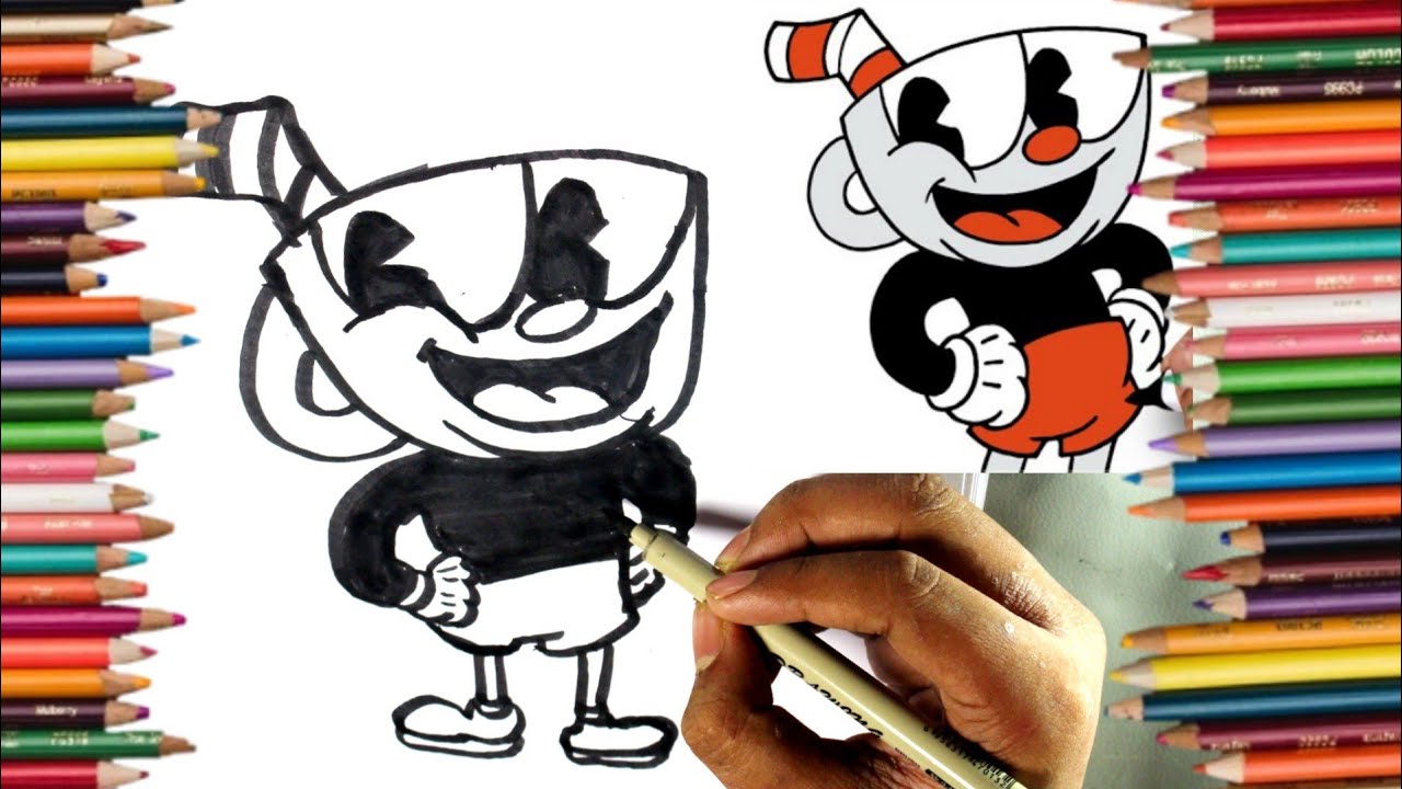 How To Draw Cuphead Easy - YouTube