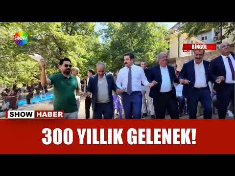 Önce ziyafet sofrası sonra halay!