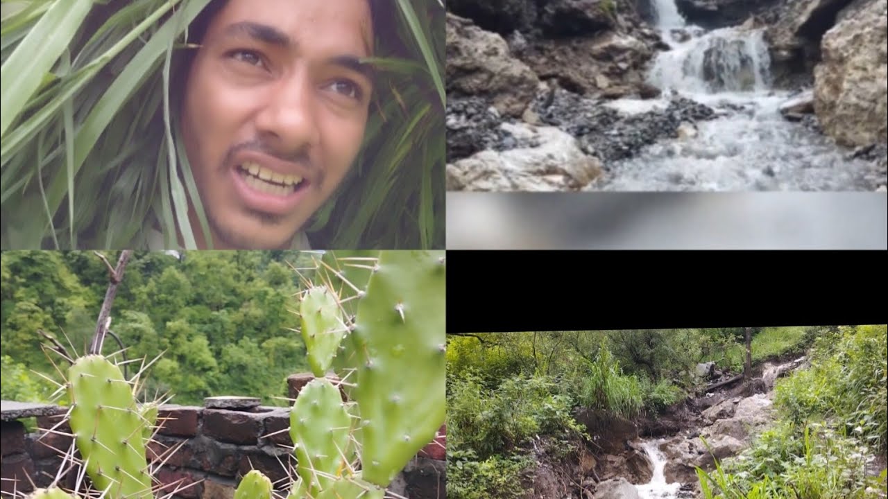 Barsaat Mein Sundar Pahado se Nikali waterfall - YouTube