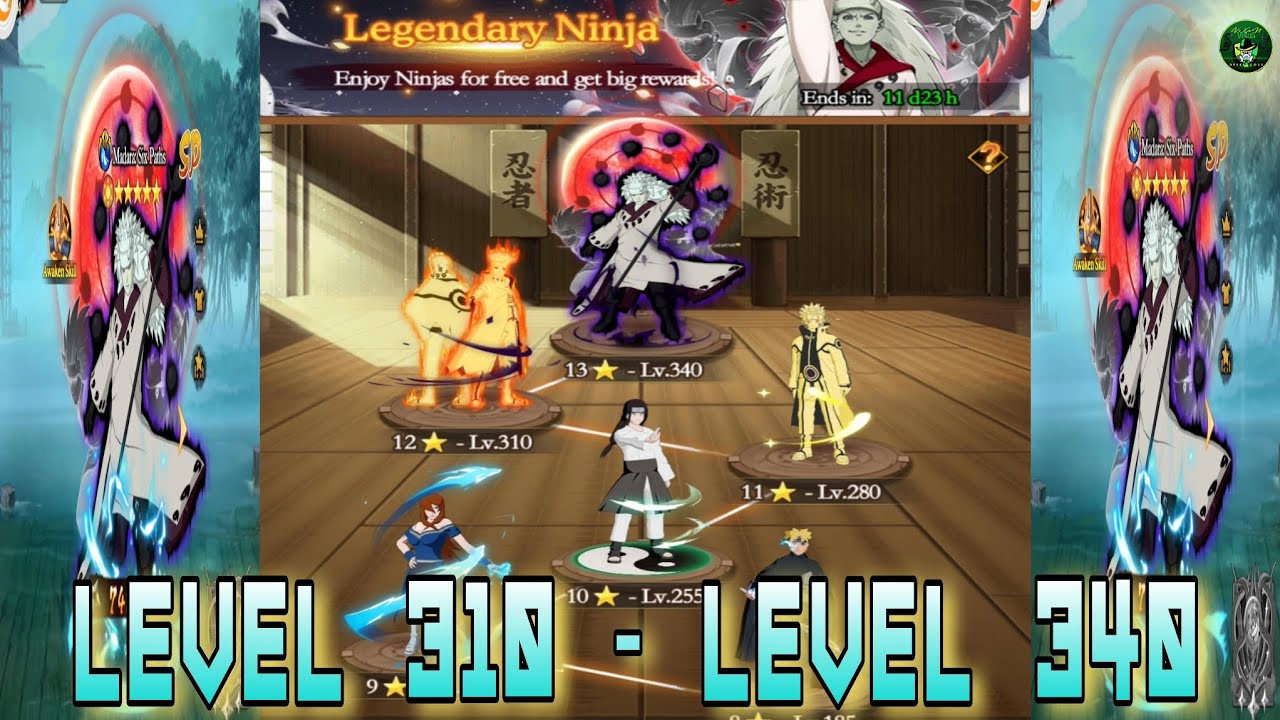 Pride Of Nindo Legendary Ninja(12/23/23) Lvl 310 & Lvl 340 Descent Of ...