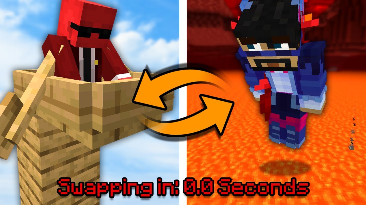 Minecraft Death Swap Vs. Reddoons - YouTube