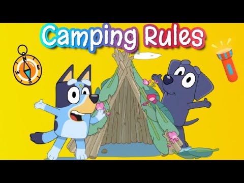 LEARN Camping Rules with BLUEY! 🏕 Learning Video 🌞 Kids Learning Video ...