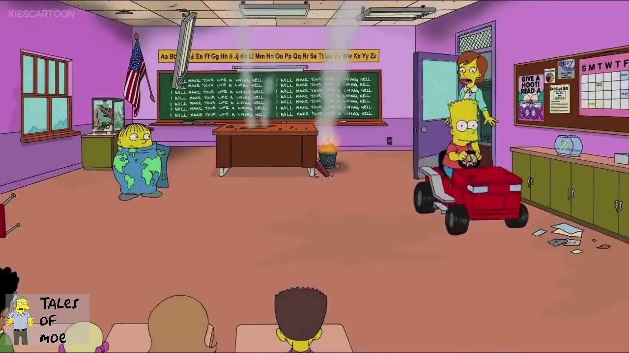 Bart breaks the detention center - YouTube