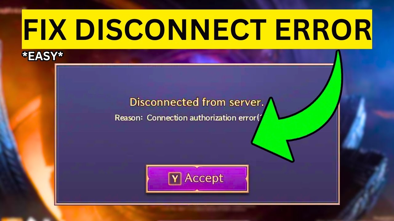 How To Fix Disconnected From Server FAST in Throne and Liberty(EASY ...