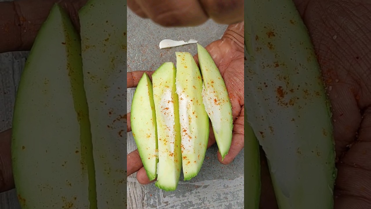 Kachha Mango Recipe🥭😋😍kaccha aam🤩#shorts #ytshorts #mango #fruit # ...