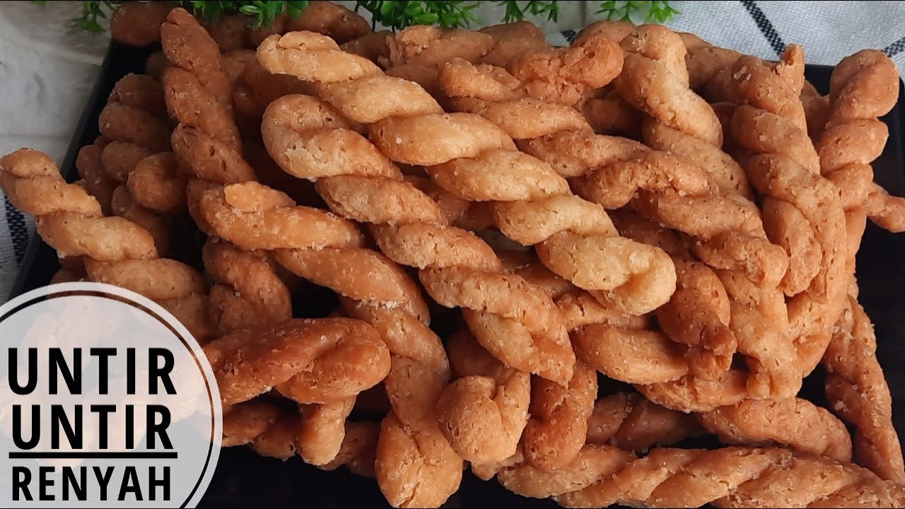 RESEP KUE UNTIR UNTIR RENYAH BANGET | KUE TAMBANG - YouTube