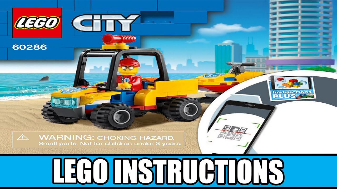 LEGO Instructions | City | 60286 | Beach Rescue ATV - YouTube