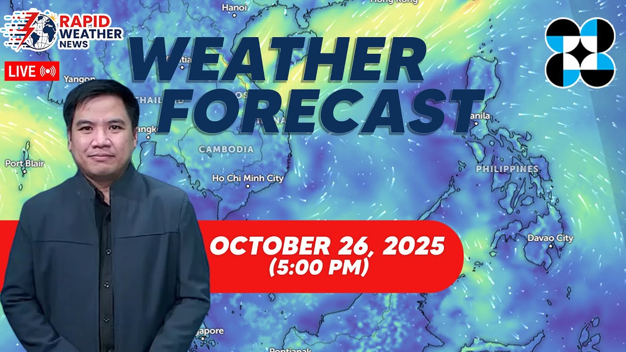 Philippine Weather Forecast Today | PAGASA | October 26,2025 - YouTube