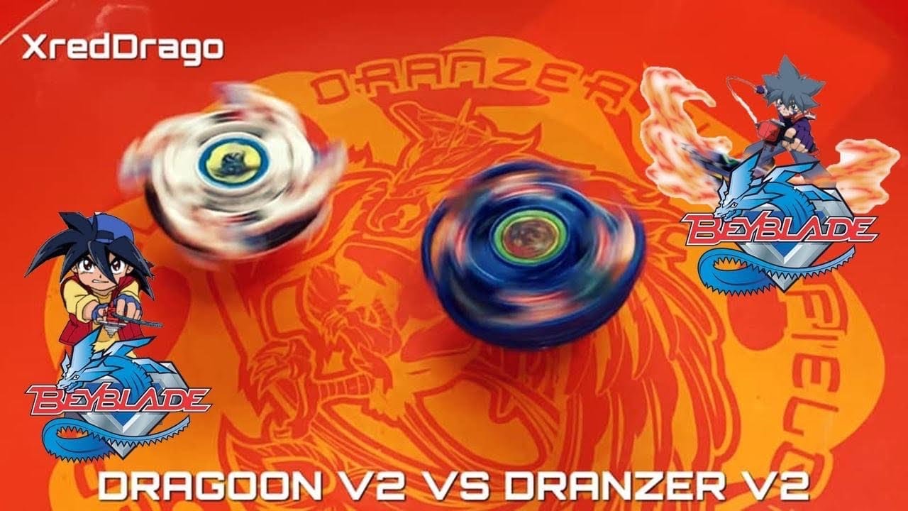 Dragoon V2 vs Dranzer V2 | Beyblade Battle | old school battle - YouTube