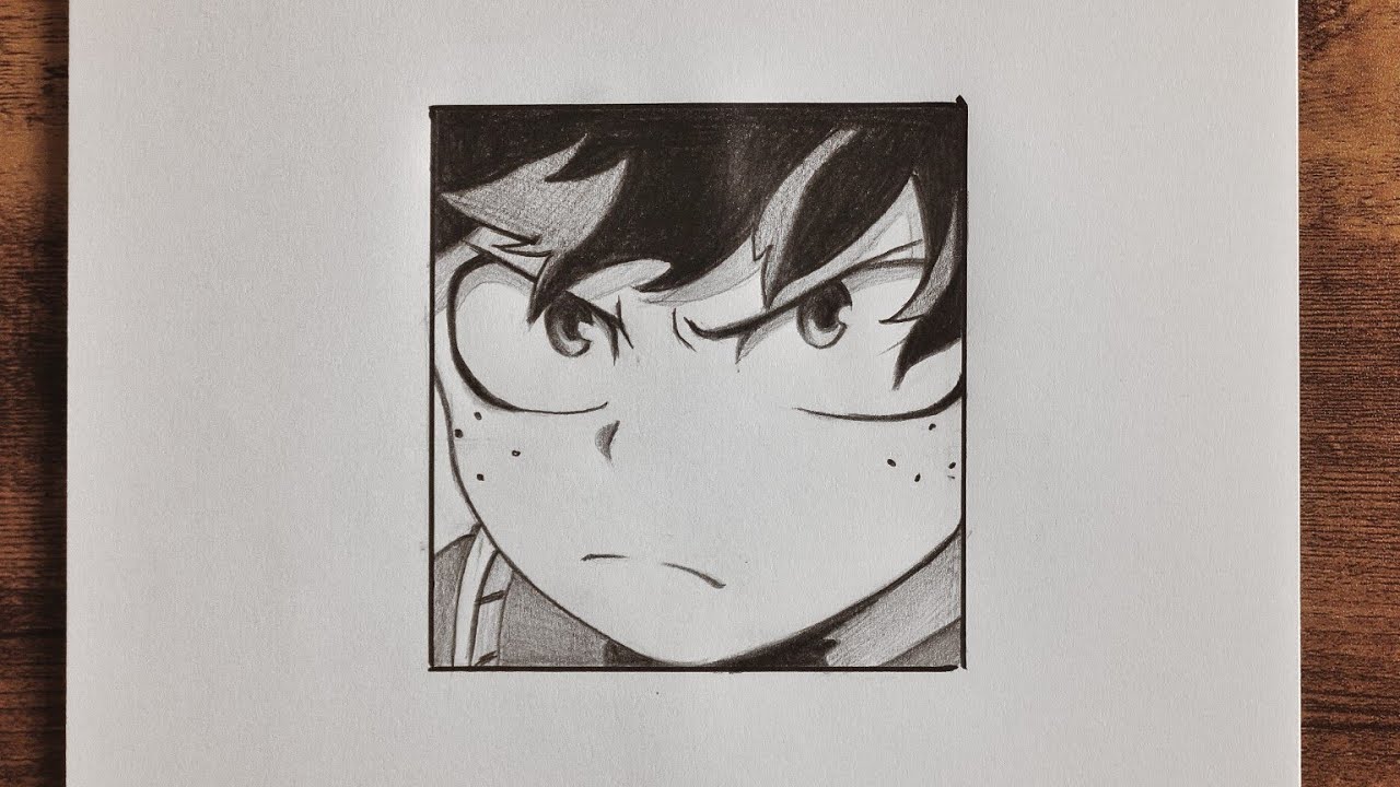 Anime Drawing | How to Draw Deku | My hero academia Art | Anine ...