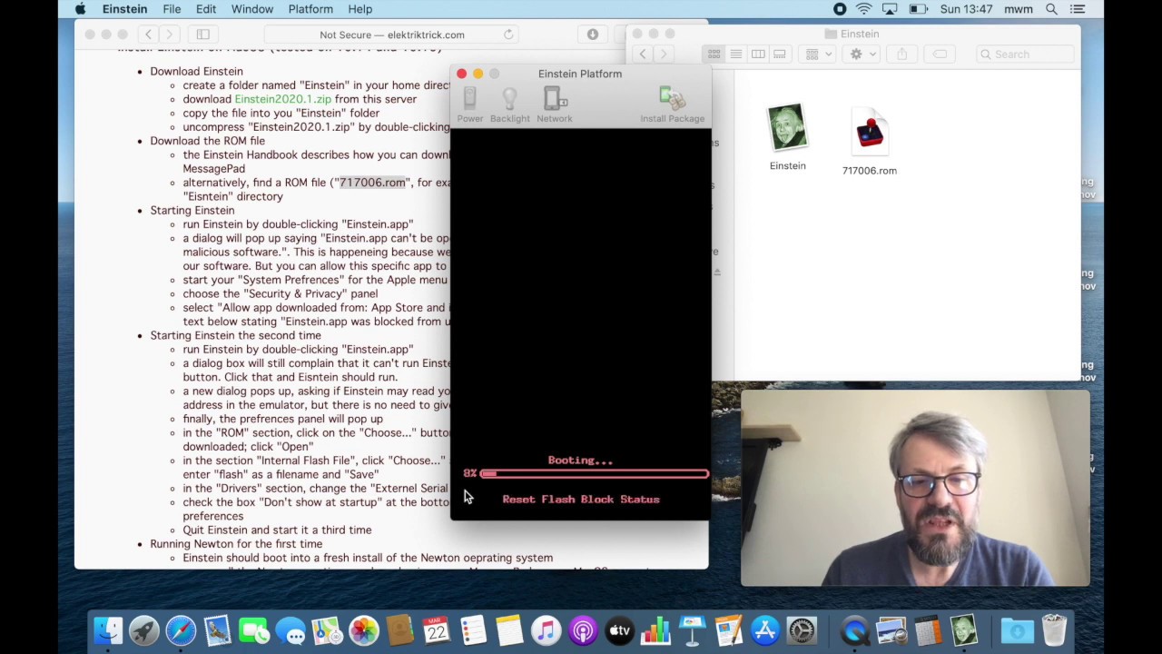 Installing Newton OS on a Mac via the Einstein Emulator - YouTube