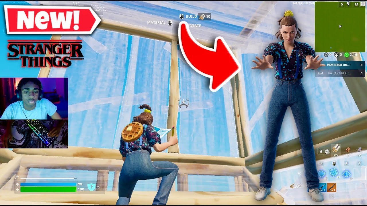 *NEW* ELEVEN Skin Fortnite Gameplay! (Stranger Things) - YouTube