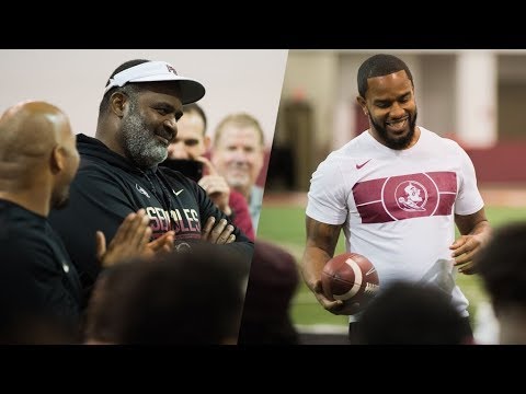 Warrick, Haggins Shocked to Receive Honors - YouTube