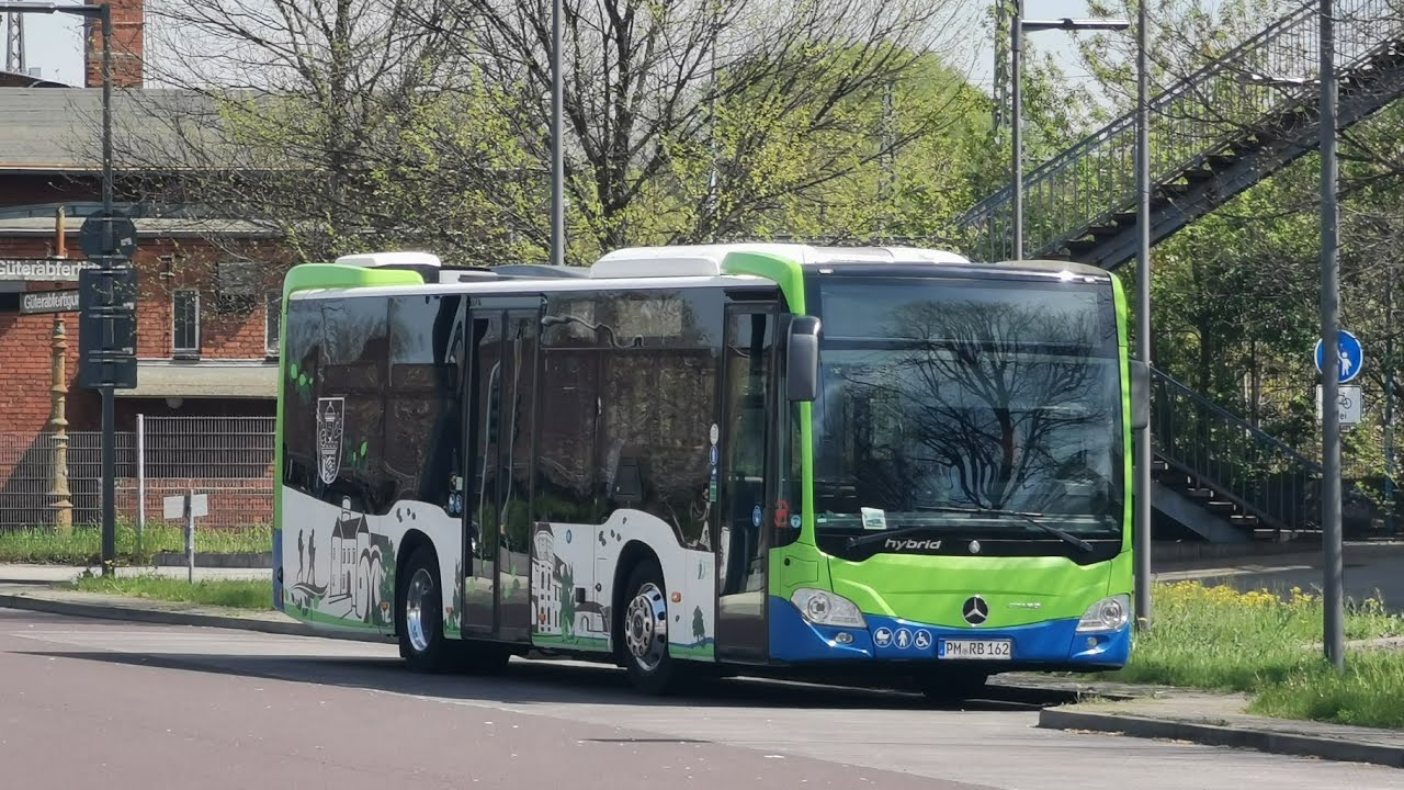 Busmitfahrt im Mercedes-Benz Citaro C2 K von Brandenburg bis Bad Belzig ...