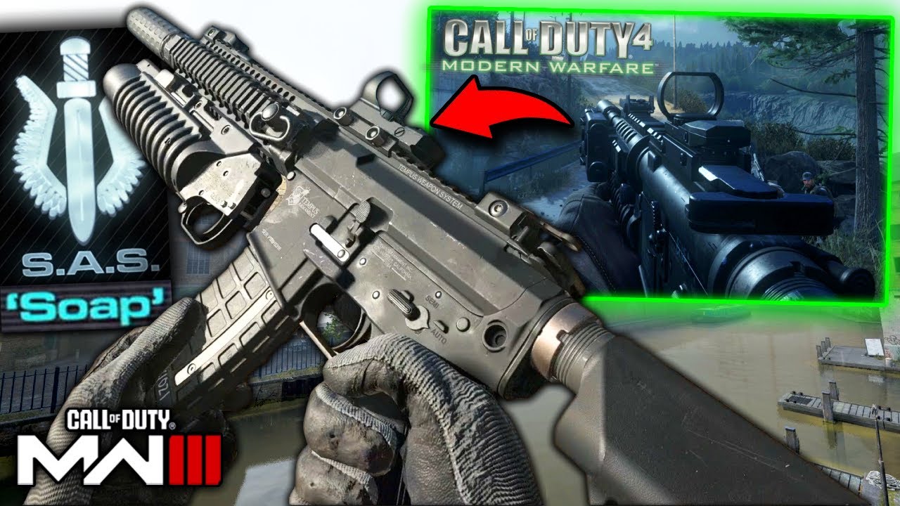 Soap's M4A1 & M1014 Loadout from COD4 MW Safehouse Mission - Modern ...