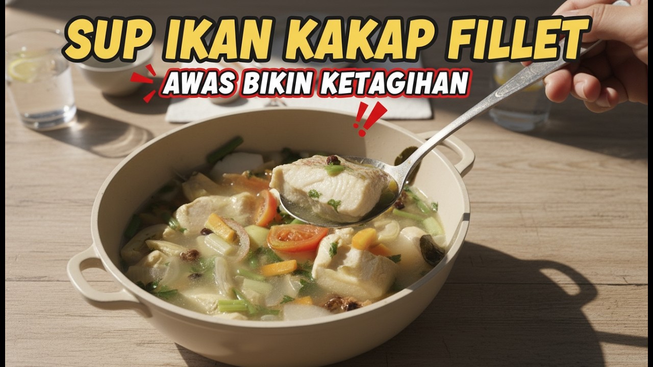 PRAKTIS! RESEP SUP IKAN KAKAP FILLET GURIH DAN SEGAR - YouTube