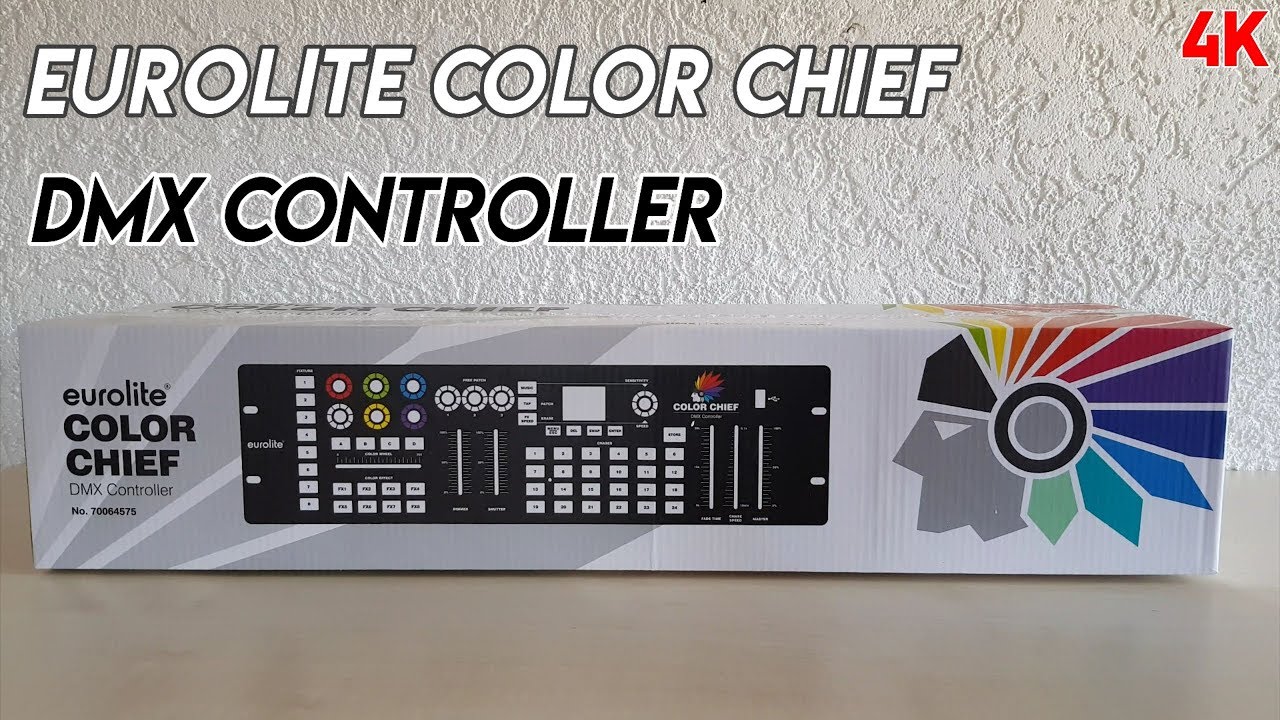 Unboxing Eurolite Color Chief DMX Controller - YouTube