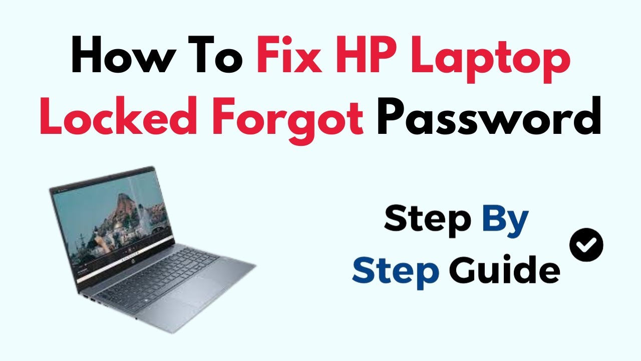 How To Fix HP Laptop Locked Forgot Password - YouTube