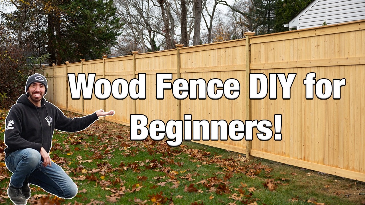 How To Build a Wood Fence - YouTube