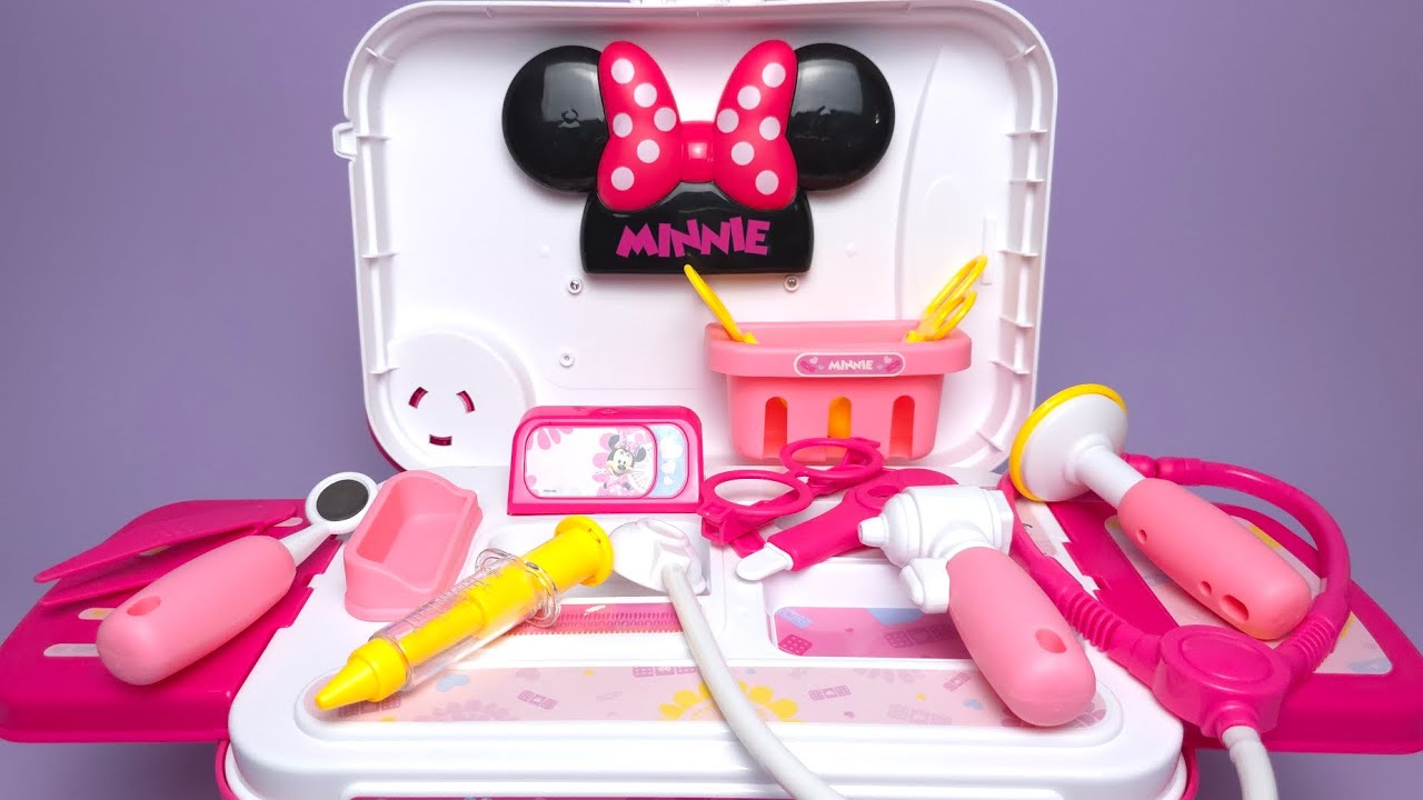 5 Minutes Satisfying With Unboxing Disney Minnie Mouse Medical Suitcase ...