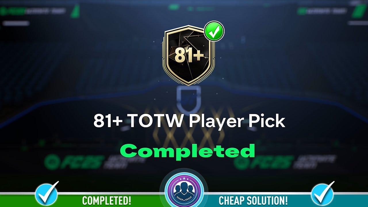81+ TOTW Player Pick SBC Pack Opened - Cheap Solution & SBC Tips - FC ...