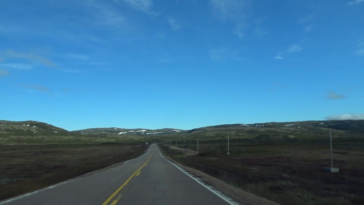 driving north on Route 510, Labrador - YouTube