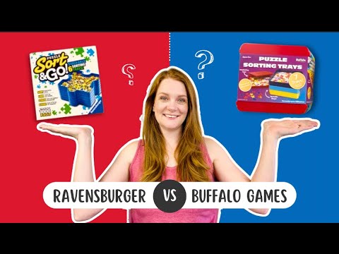 Puzzle Sorting Trays Review; Ravensburger Sort & Go; Buffalo Games Puzzle Sorting Trays - YouTube
