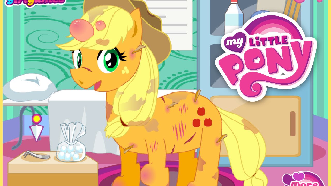 My Little Pony - Apple Jack Pony Feet Doctor online games - YouTube