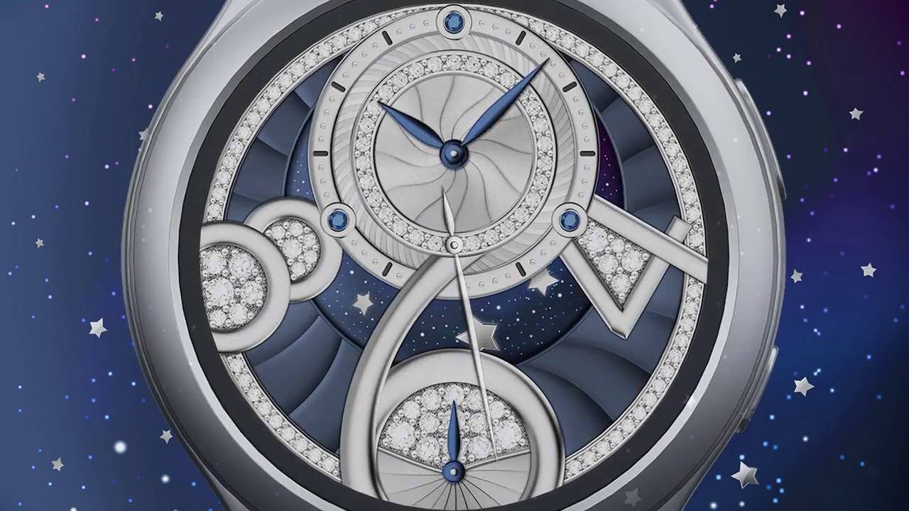 Starry Sky Watch Face for Android Wear and Samsung Gear S2 / S3 - YouTube
